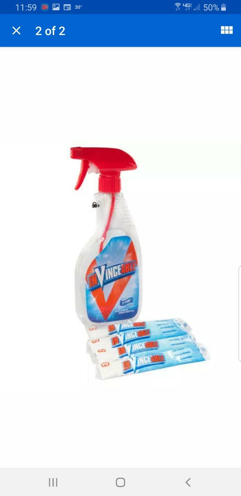 INVINCEABLE All-In-One Cleaner, Stain Fighter, Laundry Booster-New FREE ...