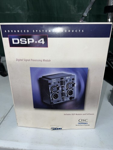 DSP-4 Digital SIGNAL PROCESSOR MODULE XLR -RS-232 QSC MANAGER SOFTWARE ...