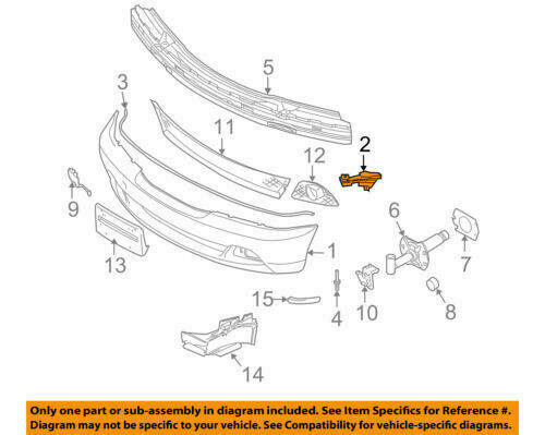 OEM BMW E46 CABRIO COUPE BUMPER COVER GUIDE RIGHT 51117065476 GENUINE ...