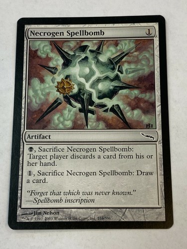 Necrogen Spellbomb - Magic the Gathering MTG Mirrodin Single Card | eBay