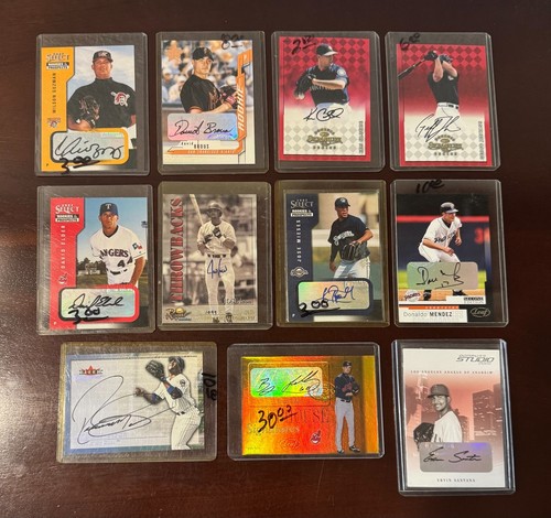 Lot of 11 Autographed Auto MLB Baseball Cards - Includes Rookie ...
