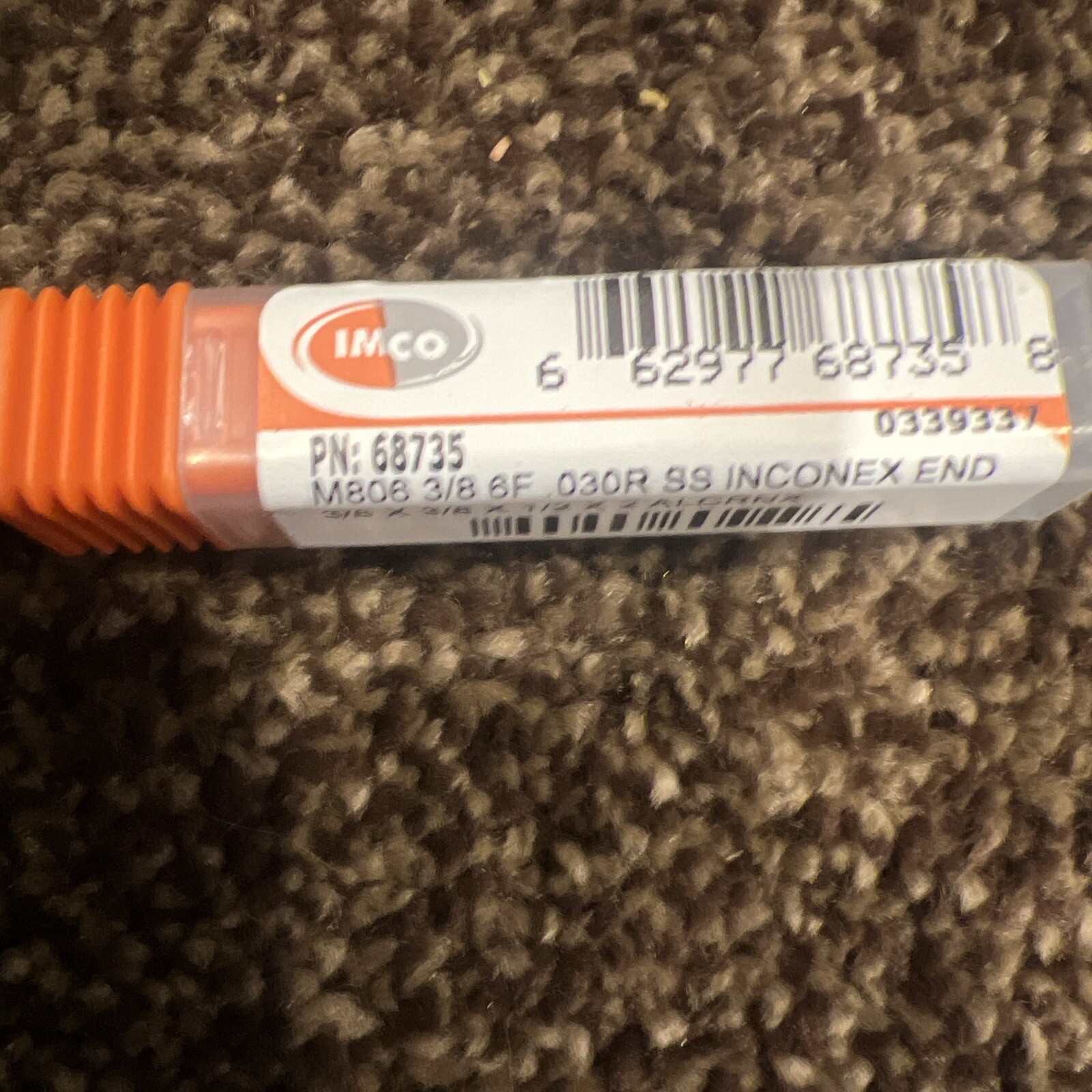 IMCO 3/8 /8 /2 R.03 Solid Carbide End Mill INCONE Flute Rough 68735 for ...