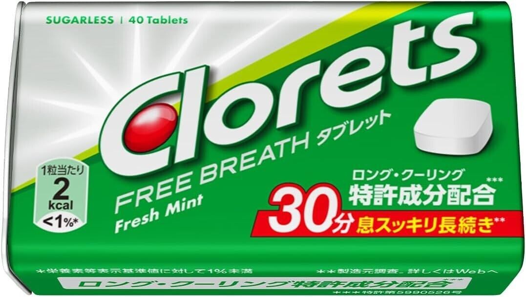 Clorets Relax tablet Fresh Mint flavor 40 tablets Mondelez from japan ...