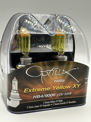 Optilux Hella H71070602 Xy Series Hb4 9006 Xenon Yellow Halogen Bulbs ...