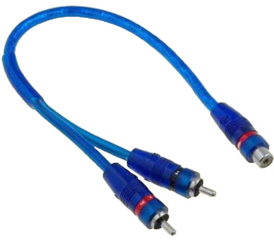 Cinch Y Adapter 1x Buchse auf 2x Stecker Kabel Car Hifi Y-Adapter ca ...