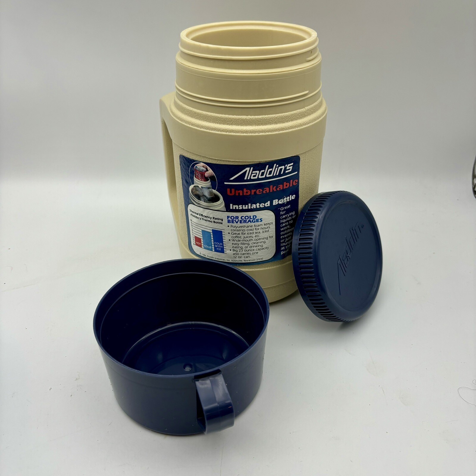 VTG 1986 Aladdin 23oz Hot/Cold Insulating Bottle Thermos Holds 12oz ...