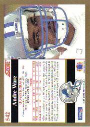 1991 Score Football Card #542 Andre Ware | eBay