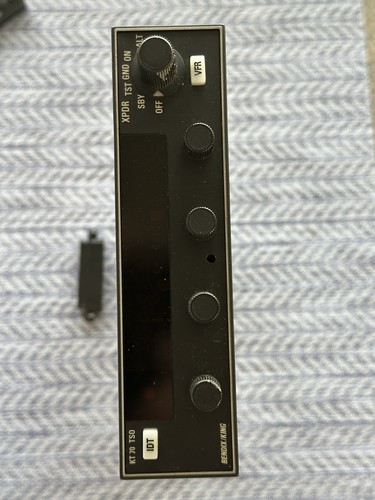 Bendix King KT 70 Mode S Digital Transponder 066-01141-0201. Removed ...