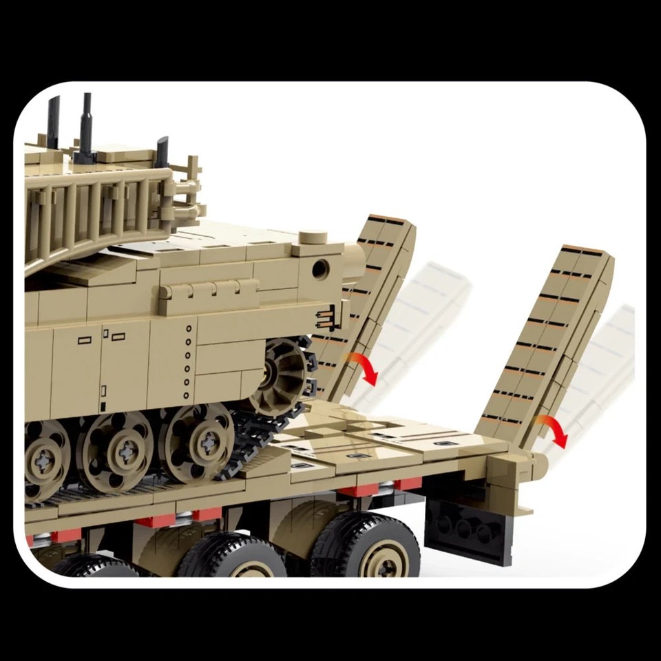 MOC M1070 Armored Vehicle DIY Model Building Blocks Set Military For ...
