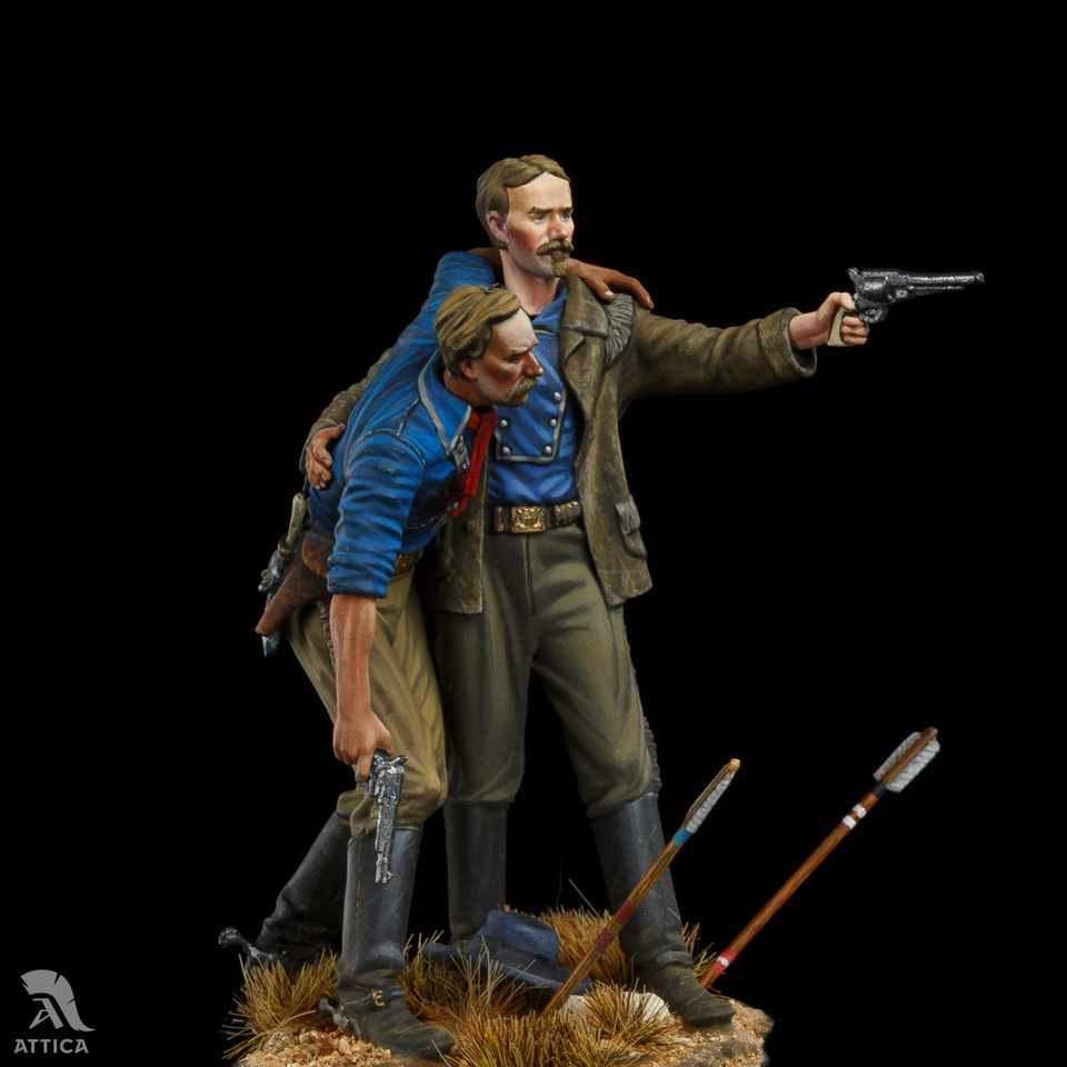 Tom & George Custer Last Stand 54mm Painted Tin Toy Soldier Pre-Sale ...