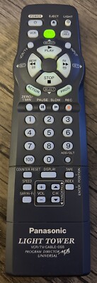 PANASONIC VCR TV REMOTE CONTROL VSQS1596 PV-9450 PV-9450K PV-9451 PV ...