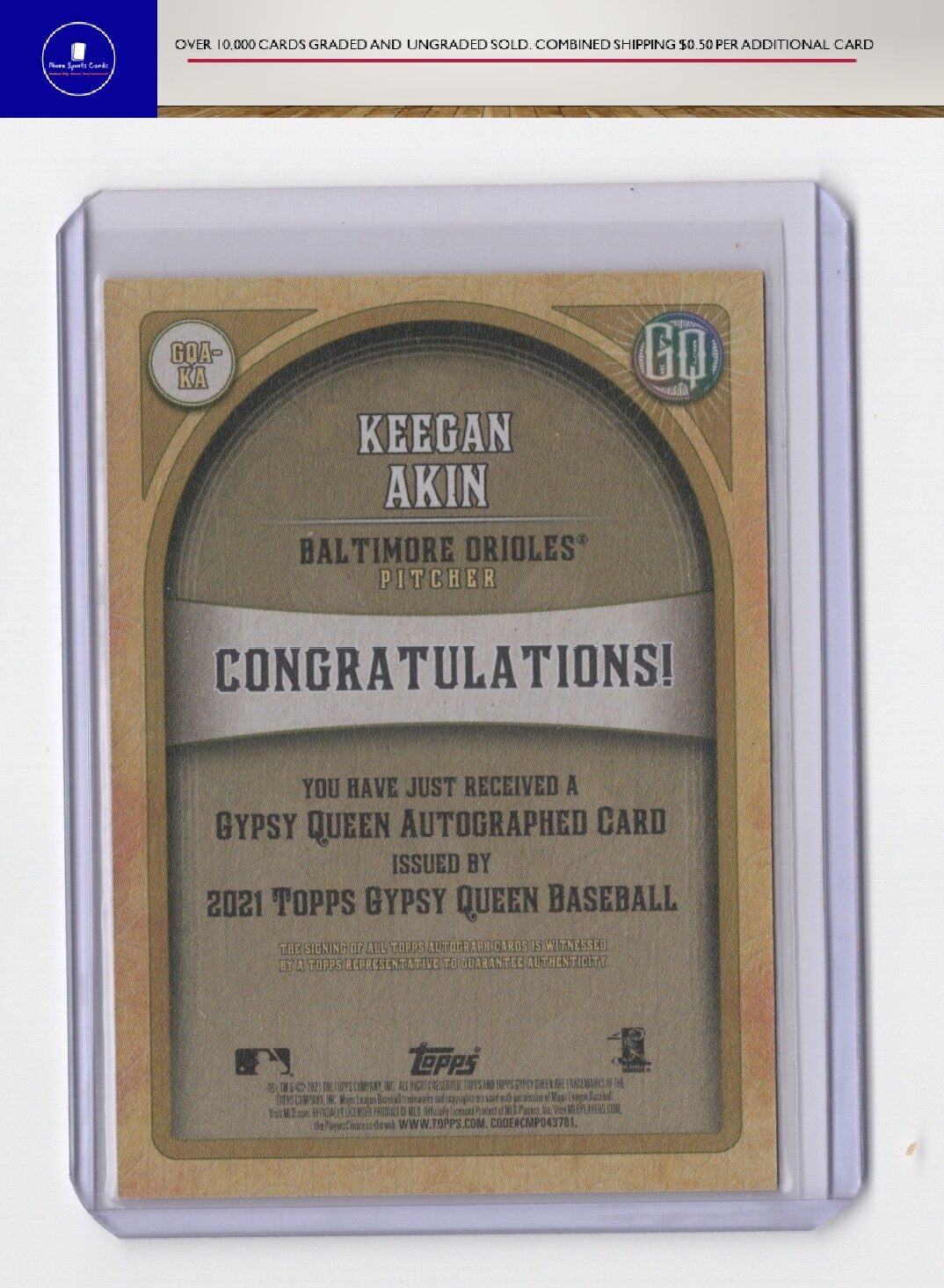 2021 Topps Gypsy Queen - Gypsy Queen Autographs Keegan Akin #GQA-KA ...