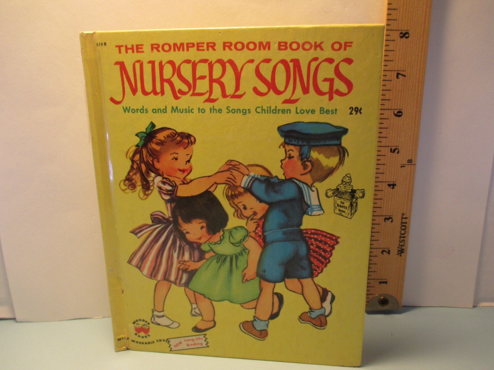 children's book ROMPER ROOM BOOK NURSERY SONGS Wonder Books 1954 by D B ...