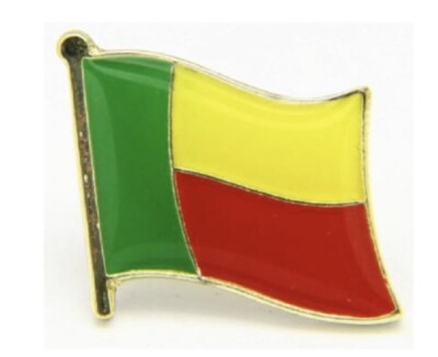 Benin Flag Country Pin Lapel Tie Necktie Tack LDS Missionary Statesman ...
