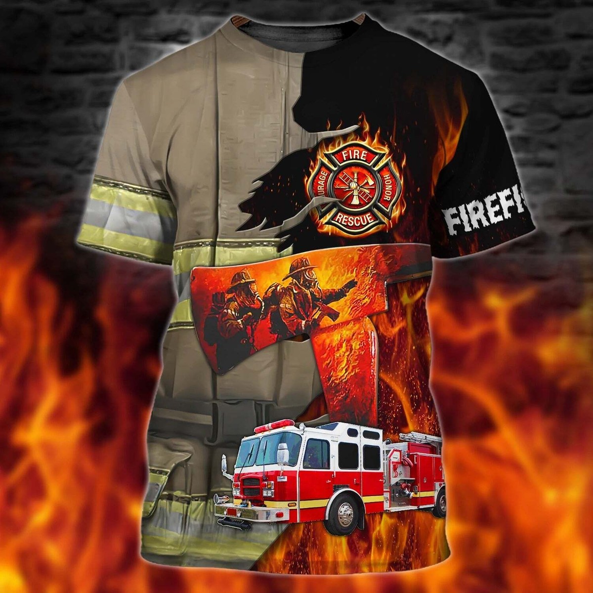 Firefighter Shirt Logo