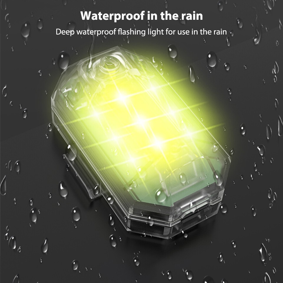 4pcs Aircraft Strobe Lamp Waterproof M3 Memory Function 3.7V 350mAh for ...