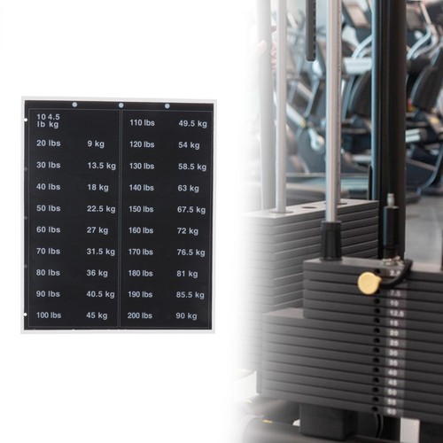 Weight Stickers Weighted Block Label Sticker 4.5kg to 90kg Black ...