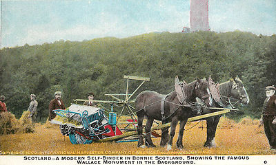 Postcard International Harvester Bonnie Self Binder Advertising ...