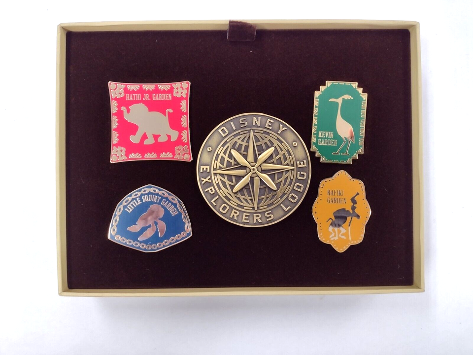 Disney Pins Explorer Lodge Up Kevin Lion King Nemo Jungle Book Box Set ...