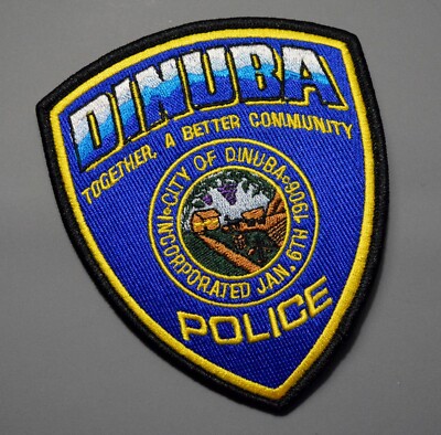Dinuba California Police Patch ++ Mint Tulare County CA | eBay