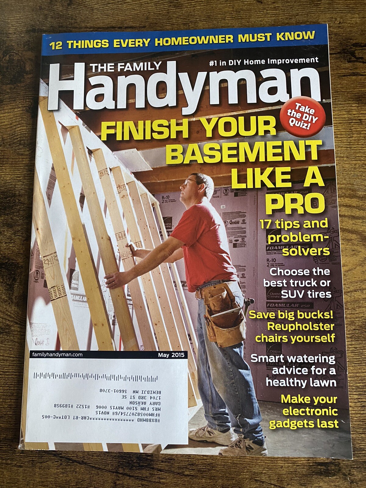 Vintage May 2015 The Family Handyman DIY Home Improvement Magazine | eBay
