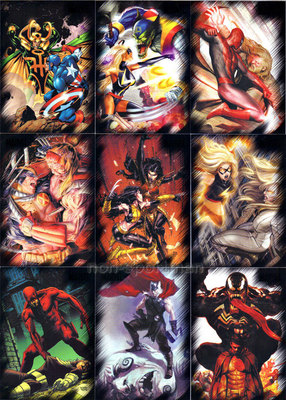 MARVEL HEROES AND VILLAINS SET OF 81 CARDS | eBay