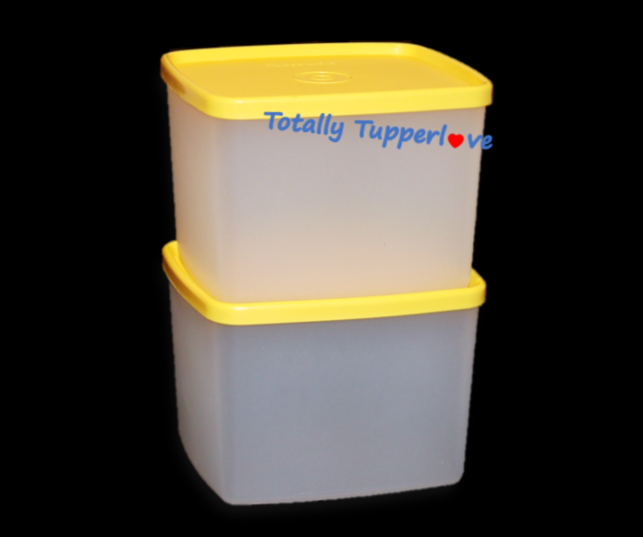 Tupperware Square Round Keepers 30 oz. Containers Set of 2 Vintage ...