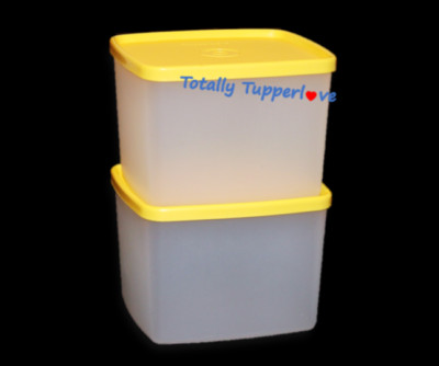 Tupperware Square Round Keepers 30 oz. Containers Set of 2 Vintage ...