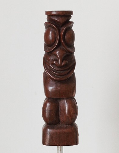 Nice Polynesia Marquesas Tiki figure, fine quality, incl. stand | eBay
