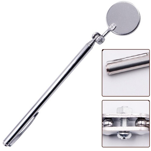 Silver Auto Telescoping Inspection Round Mirror Telescopic Detection ...