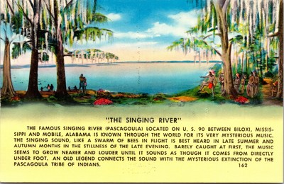 Postcard The Singing River Pascagoula Biloxi Mississippi Mobile Alabama ...