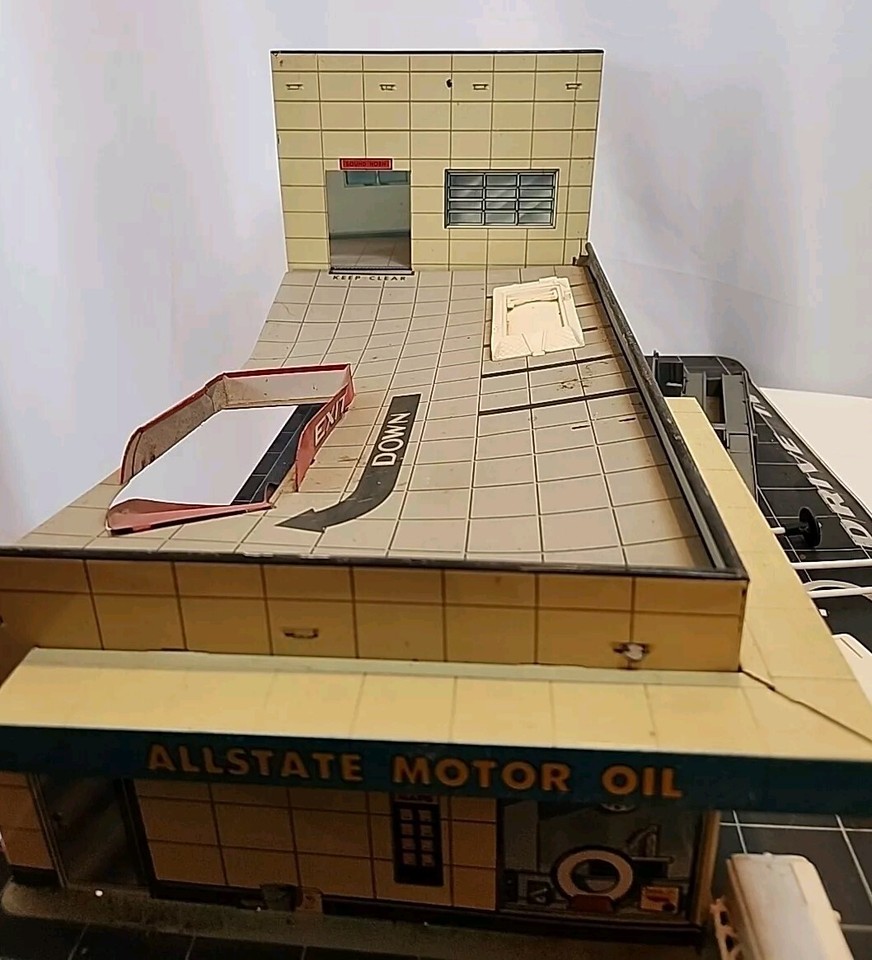 Vintage Marx Sears Allstate Happi Time Service station Tin Toy | eBay