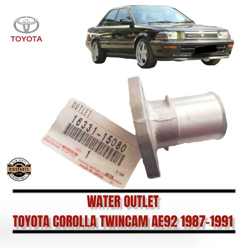 TOYOTA COROLLA TWINCAM 1.6 1.8 AE92 AE95 AE100 AE101 AE102 WATER OUTLET ...