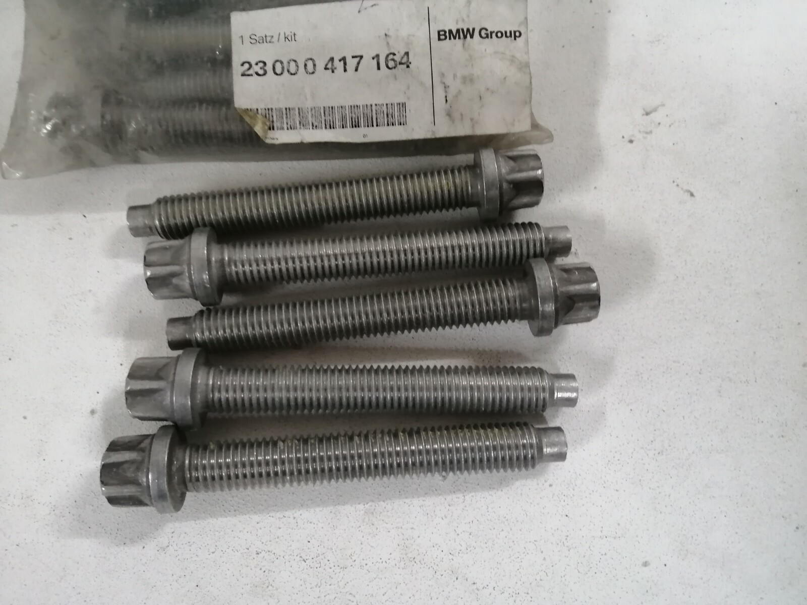 Genuine BMW Manual Trans Bellhousing to Engine Bolt Set OEM 23000417164 ...