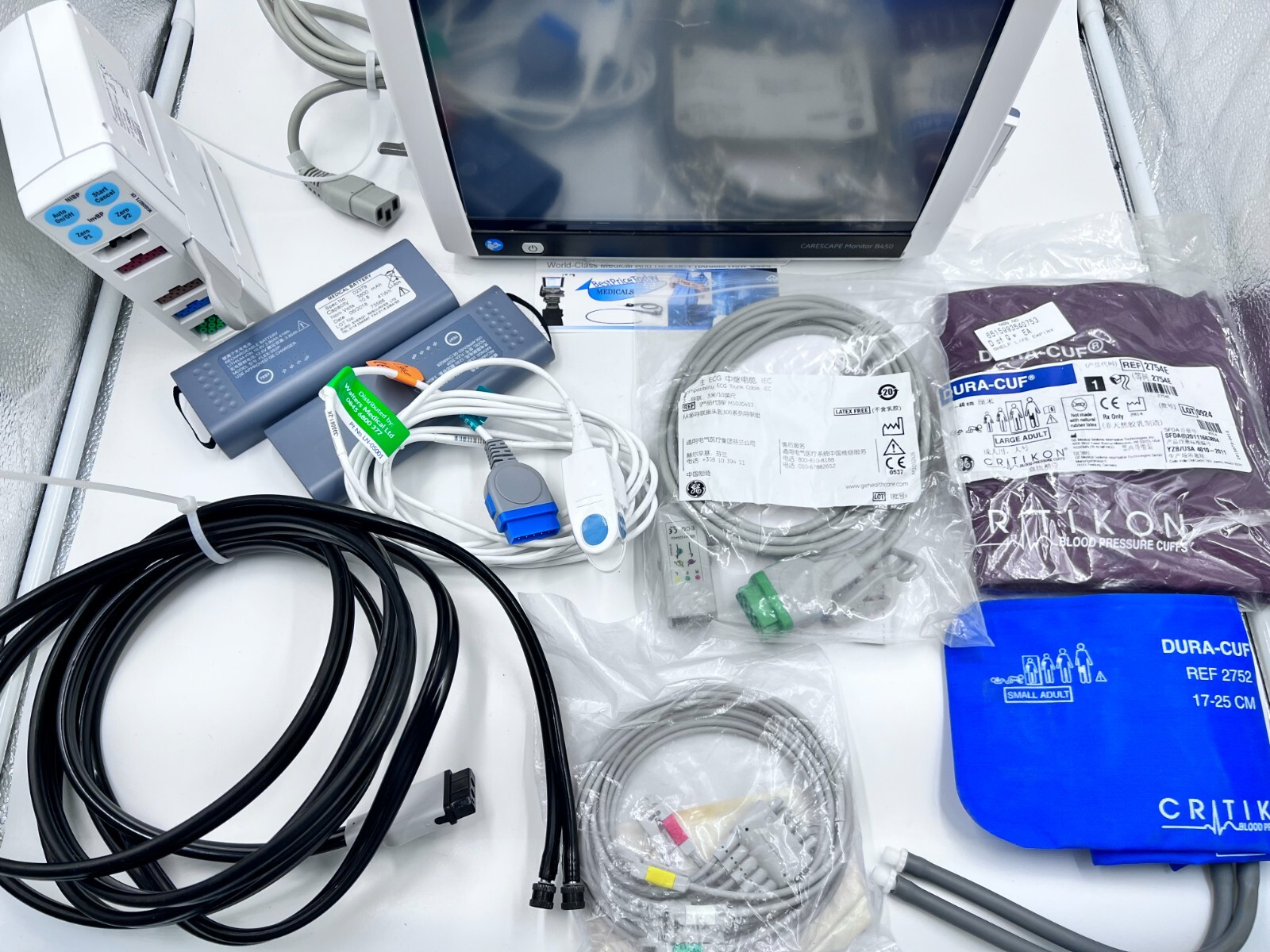 GE Carescape B450 Patient Monitor E-PSMP-00 MODULE CABLES B 450 Datex ...