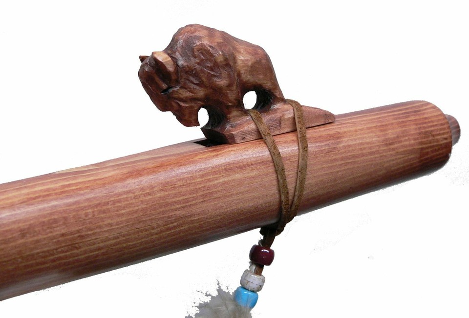 Authentic Native American BUFFALO Flute handmade by Jonah Thompson in ...