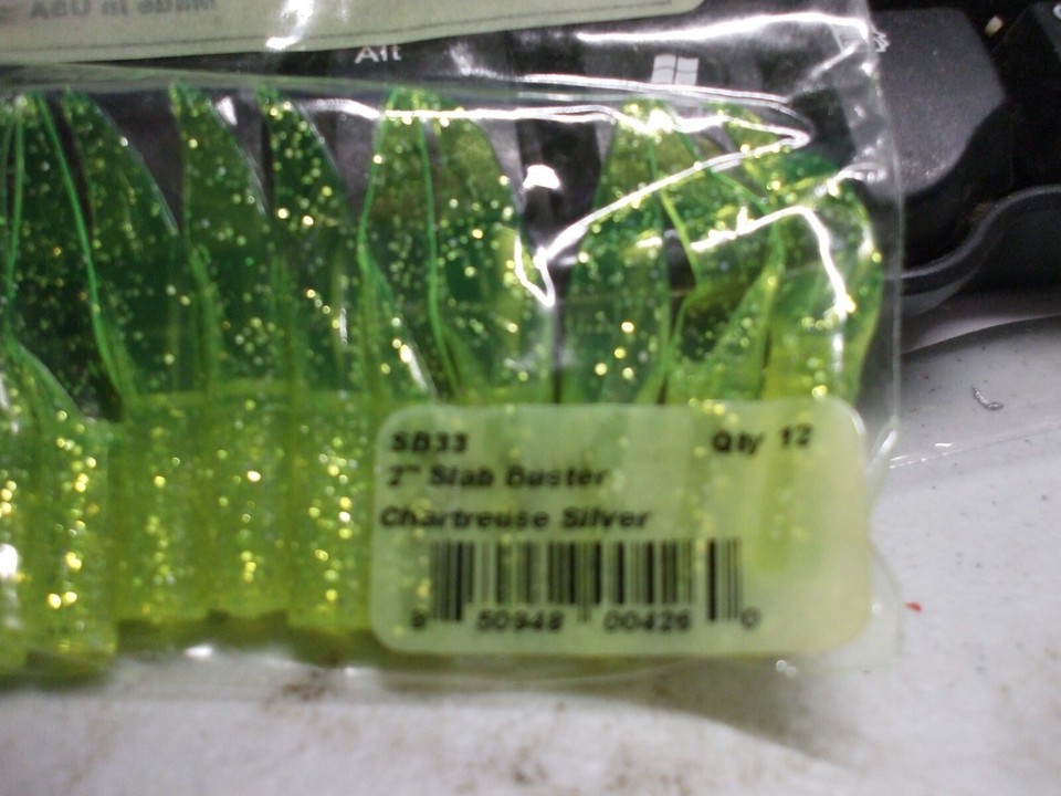 Slab Buster 2 inch Crappie Jig SB33 Chartreuse Silver 12pk | eBay