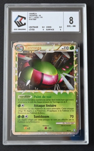 Carte Pokémon Yanméga Prime 98/102 (Année 2011) gradée par CCC Grading ...
