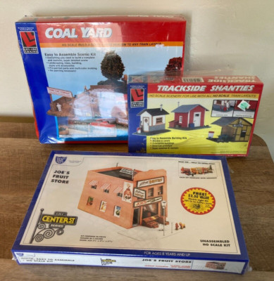 Lot of 3 HO Scale NEW & SEALED Building Kits Life-like Trains & IHC ...