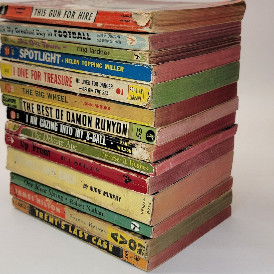 Lot of 25 Vintage Paperback Books! 1940s 1950s Fiction Romance Murder ...