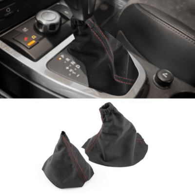 SUEDE Center Gear Shift Boot Handbrake Cover For Land Rover Freelander ...