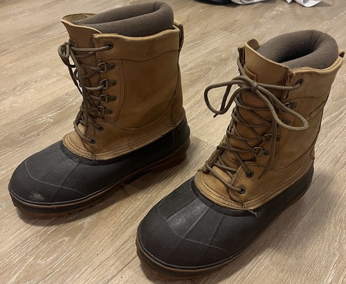 LaCrosse Ice King Fiberglass Shank Brown Leather Winter Work Snow Boots ...