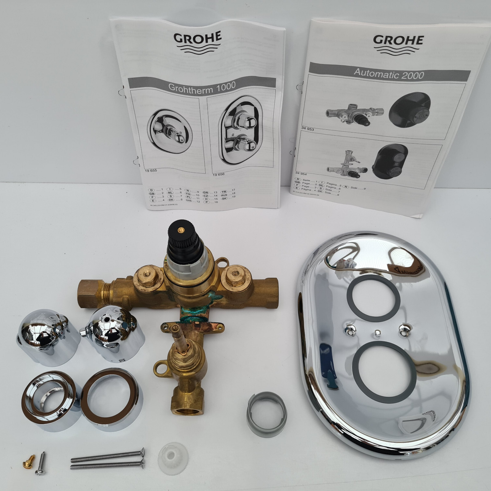 Grohe Grohtherm Auto 1000 Chrome 34328 New Free Postage-Discontinued ...