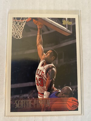 1996-97 Topps Scottie Pippen Chicago Bulls #33 NBA HOF Basketball Card ...