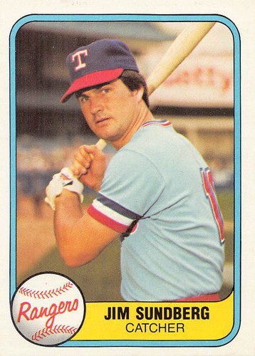 Jim Sundberg 1981 Fleer 619 Texas Rangers Baseball Card | eBay