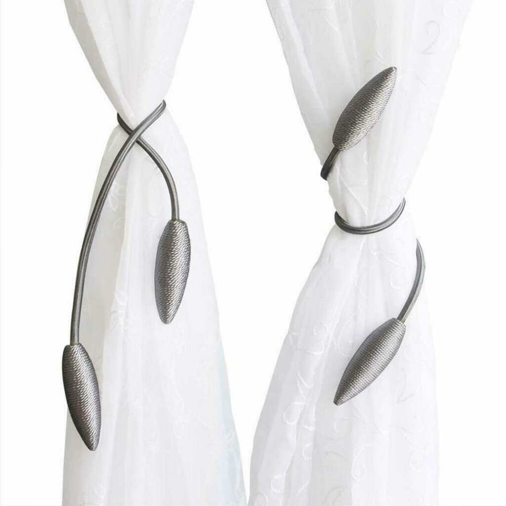 2PCS iron curtain tie back bath curtain tie back Tie Belt Window tassel ...