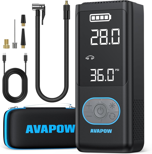 AP18 Tire Inflator Portable Air Compressor, 300% Faster 150 PSI ...