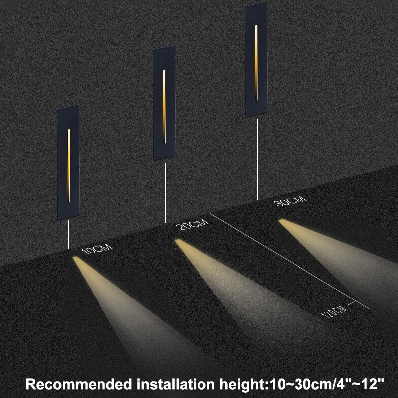 LED Wall Fixture Lamp Cabinet Foot Light Step Stair Lighting Narrow ...