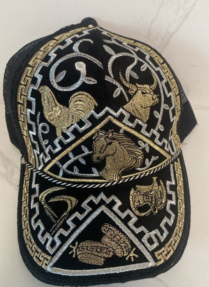 Silver Color Plated Hat Artisanal MeshBack Gris Gorra Artesanal ...