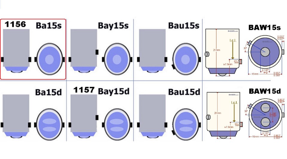 Flosser 795X BA15S 50W Two Bulbs Light Replacement Lamp Stock Halogen ...